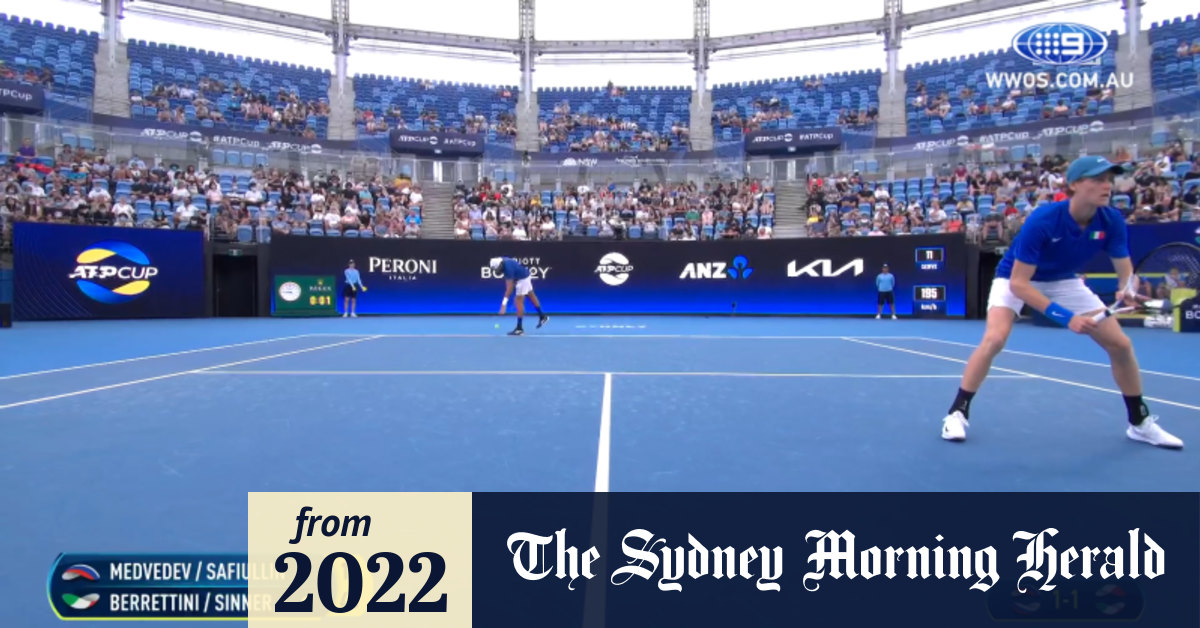 Video: Roman Safiullin and Daniil Medvedev vs. Matteo Berrettini and Jannik Sinner: ATP Cup 2022